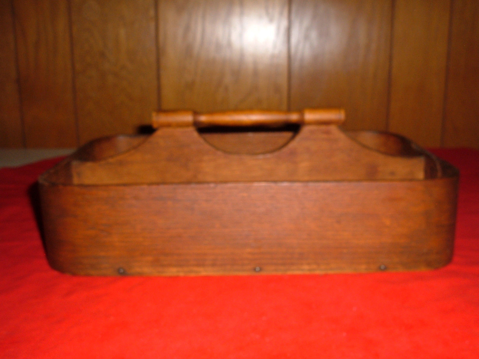 Antique Shaker Style Divided Wood Box -- Antique Price Guide Details Page