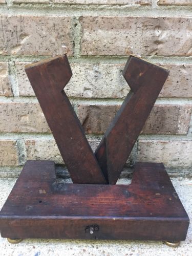 ANTIQUE Clock movement repair stand Wood Adjustable -- Antique Price ...