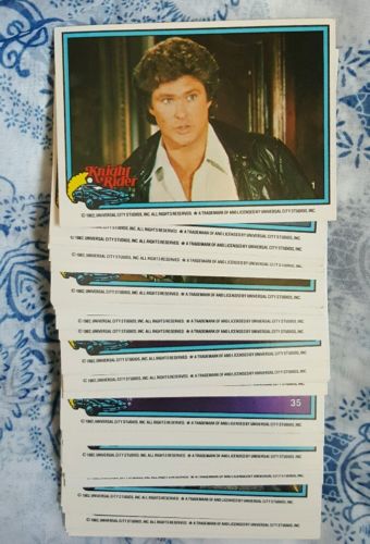 1982 Donruss KNIGHT RIDER trading card set (55 cards) COMPLETE NRMT/MT ...