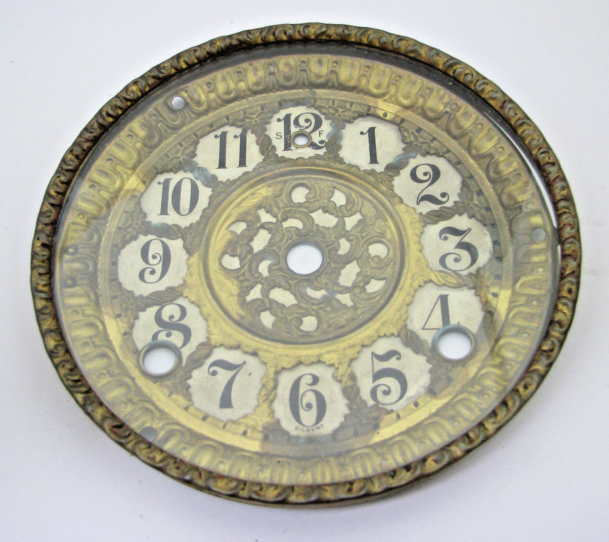 ANTIQUE GILBERT MANTEL CLOCK DIAL BEZEL PARTS REPAIR -- Antique Price ...