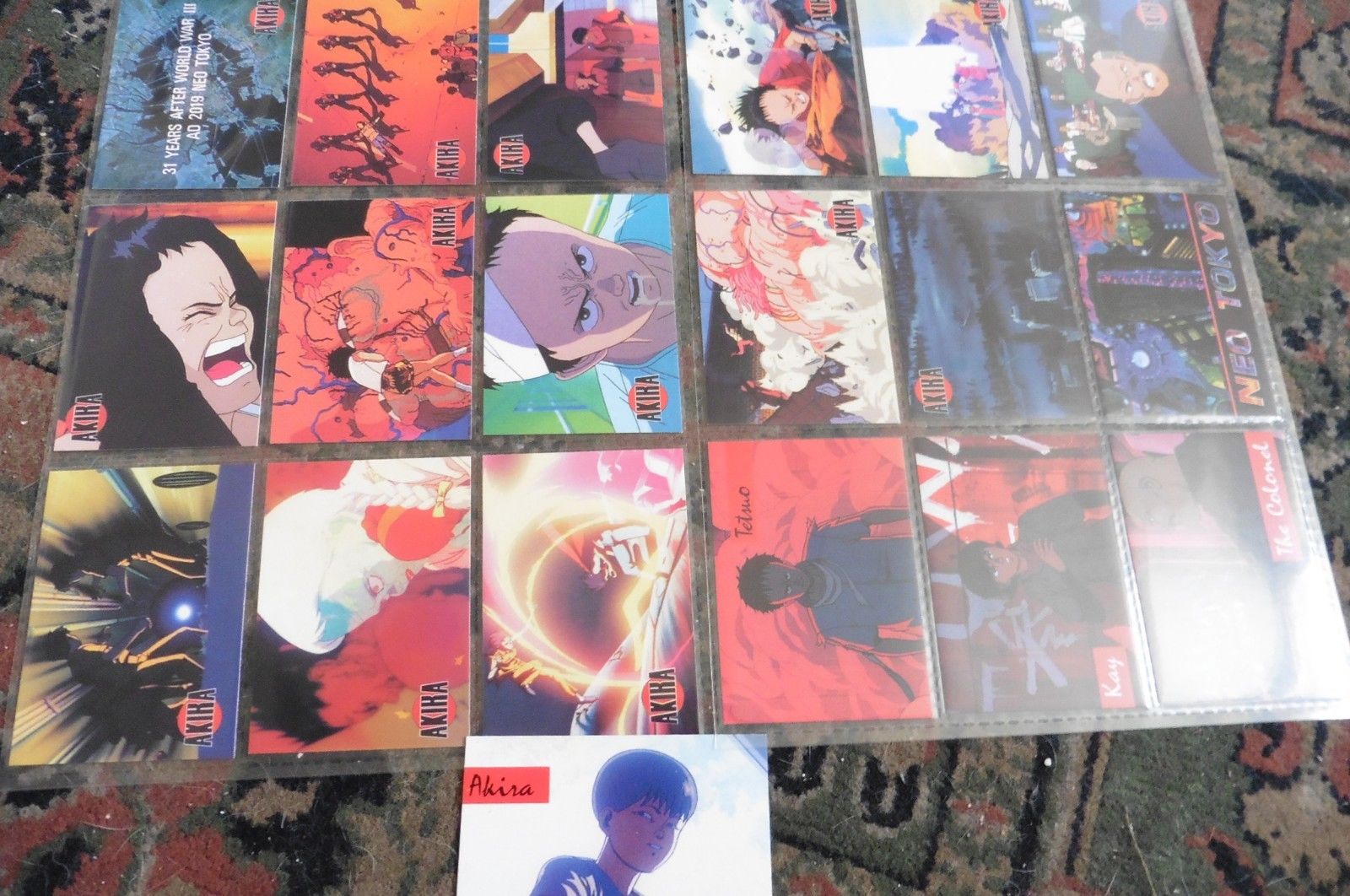 akira anime manga selection of trading cards rare baseball cards ...