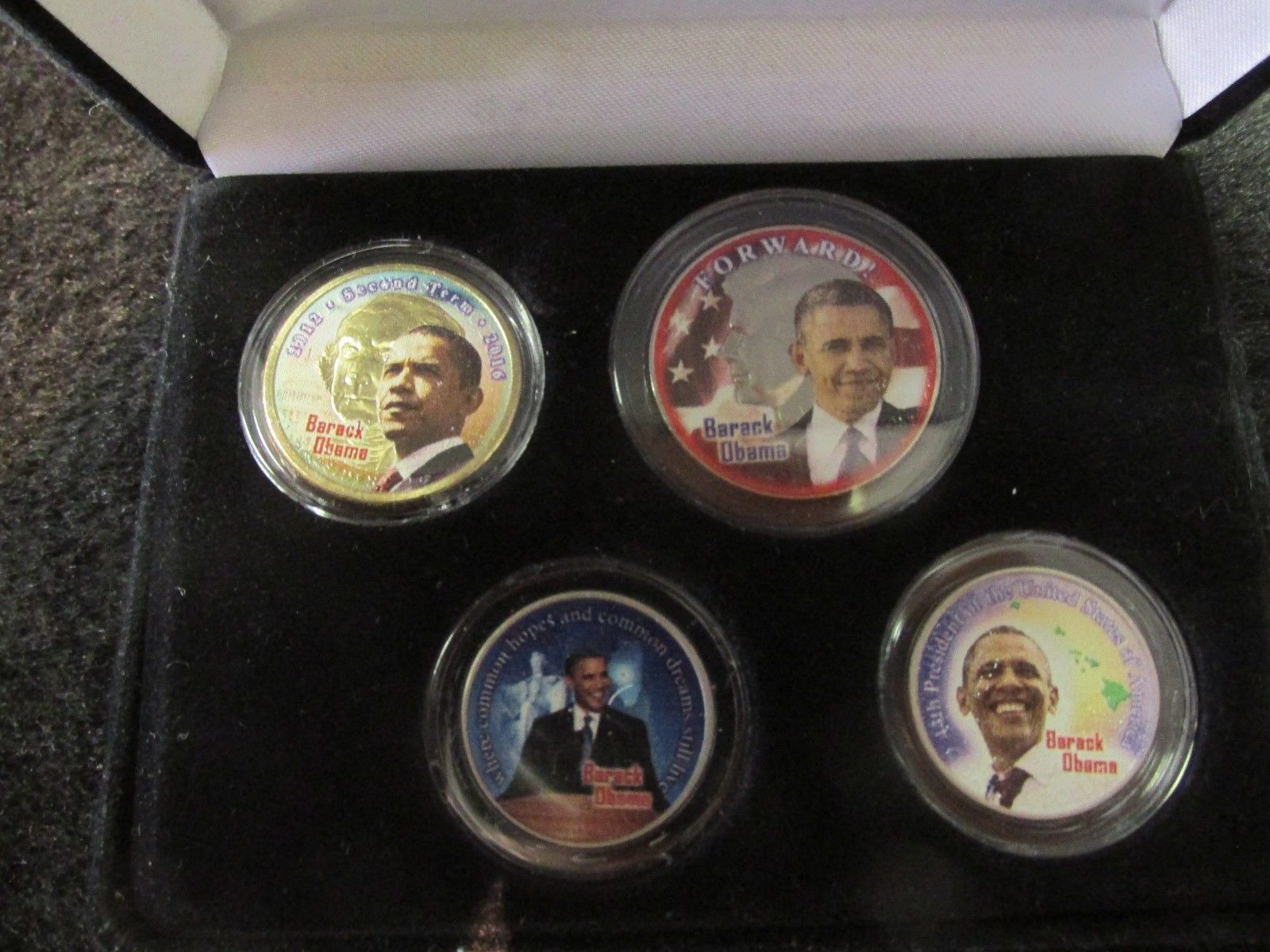 Barack Obama Colorized Coin Collection Must See Mo Reserve -- Antique ...