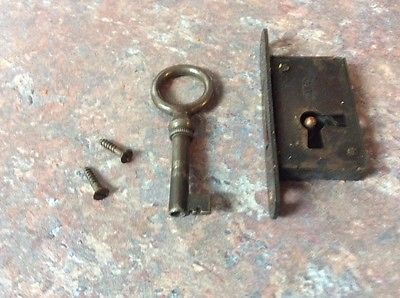 Nice Antique Grandfather Clock Lock Assy, Key, & Screws -- Antique ...
