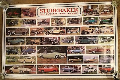 STUDEBAKER EMF, Flanders, Erskine, Rockne Color Poster -- Antique Price ...