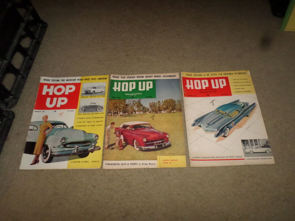 LOT 3--1953 "HOP UP Magazines" Studebaker Kaiser Cord Wildcat Willys ...