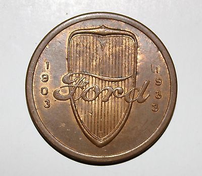 1933 FORD V8 THIRTY YEARS OF PROGRESS TOKEN. WORLDS FAIR. AUTOMOTIVE ...