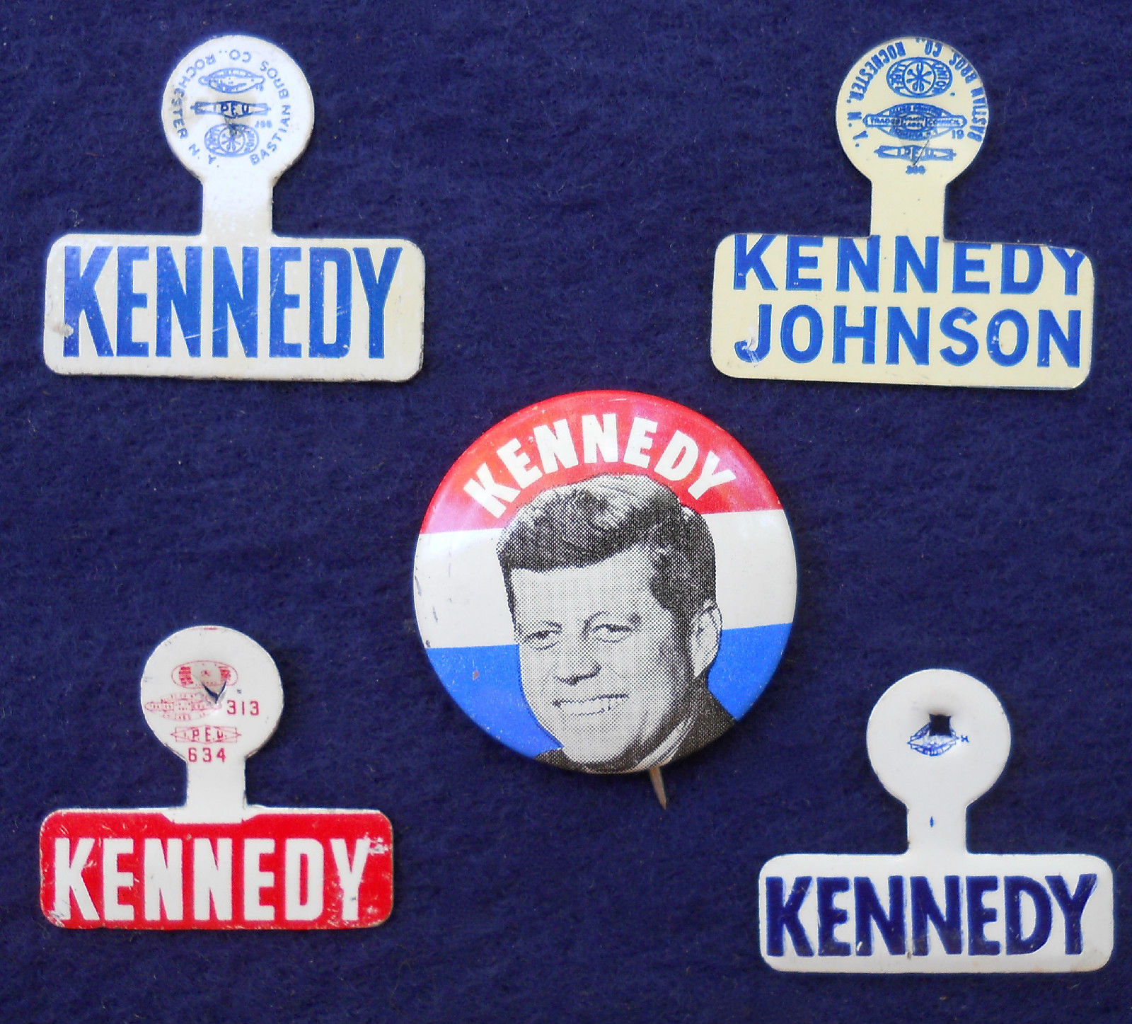 Original John Kennedy for President 1960 campaign button political pins ...