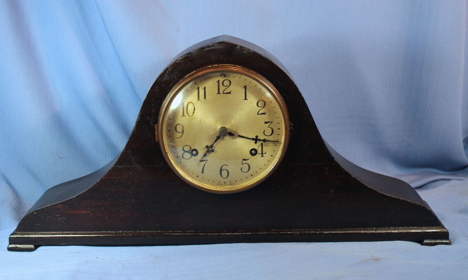 NEW HAVEN ANTIQUE MANTLE CLOCK ALL ORIGINAL LOOKS AND RUNS GREAT ...
