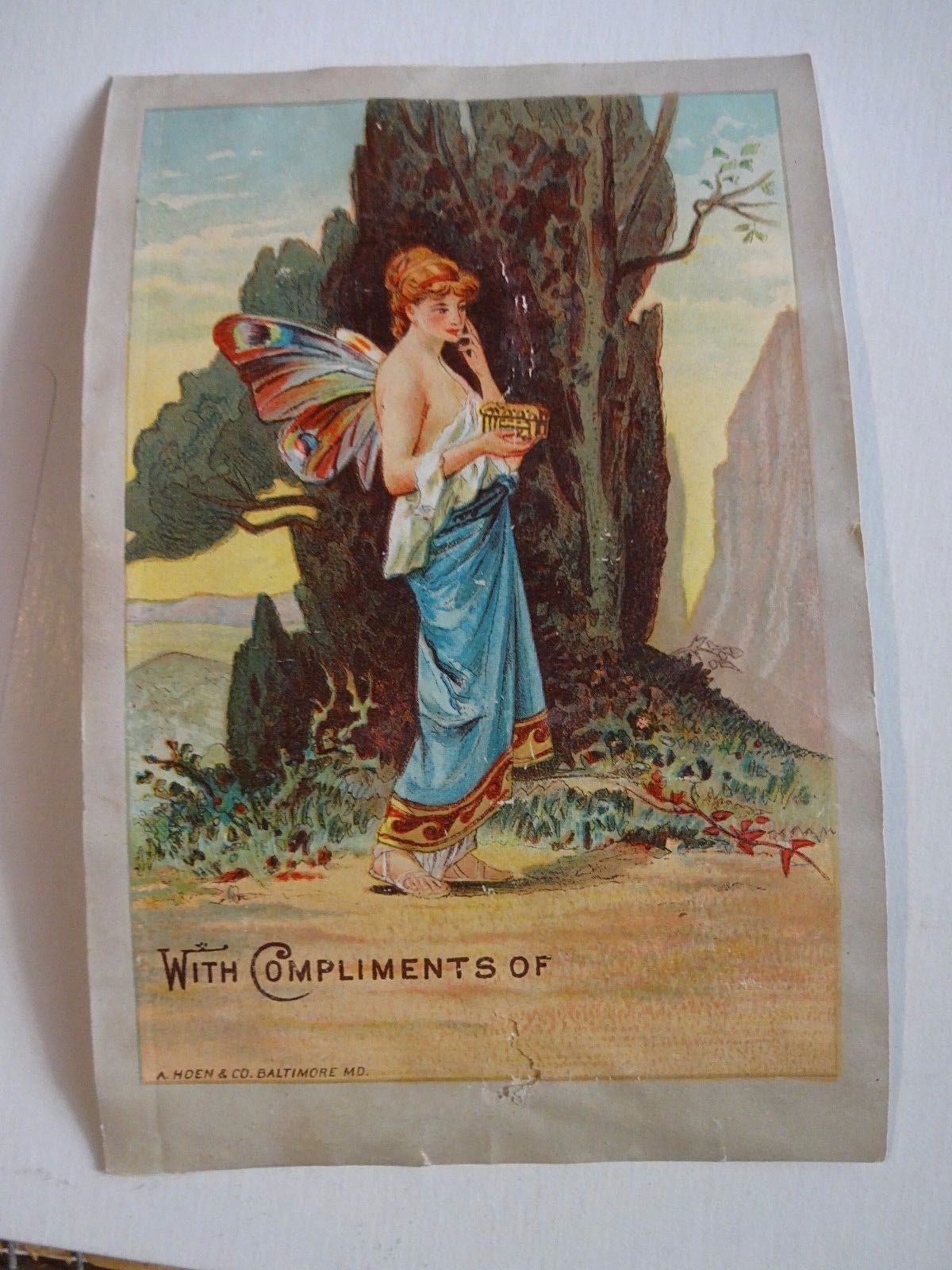 Fedora Perfume, late 1800's Advertising Trade Card Miss Fanny Davenport ...