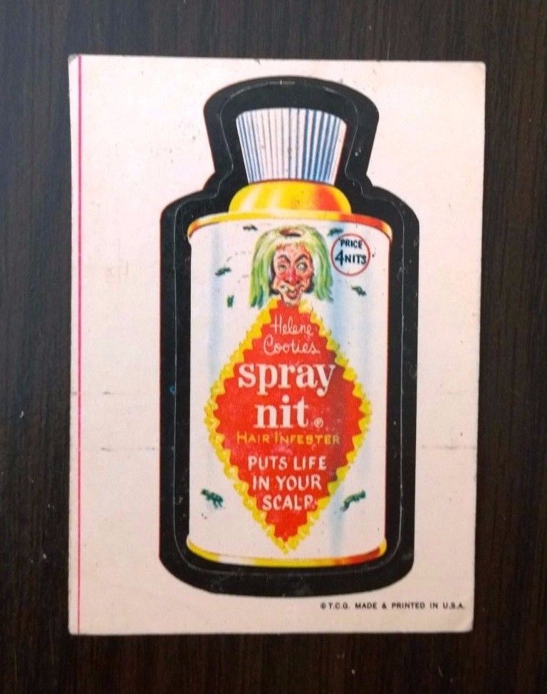 1973 Topps Wacky Packages Series #1 "Spray Nit" WB -- Antique Price ...