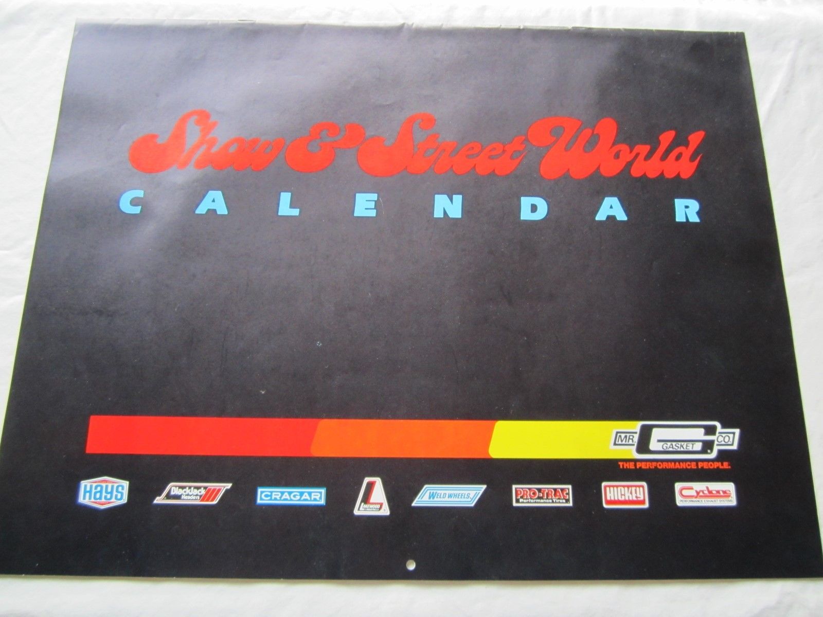 1984 Show And Street World Hotrod Sexy Pin Up Girls Isca Calendar Winston Mint Antique