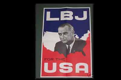 1964 LBJ for the USA Poster Mint Condition -- Antique Price Guide ...
