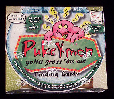 2000 Pacific Pukey-Mon Trading Card Box -- Antique Price Guide Details Page