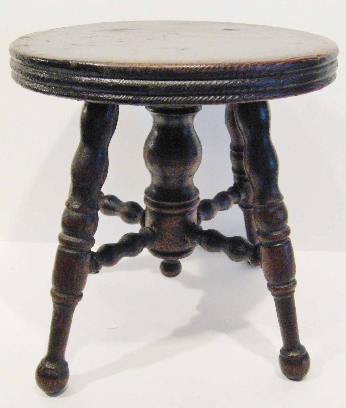 Antique Miniature Round Piano? Stool -- Antique Price Guide Details Page