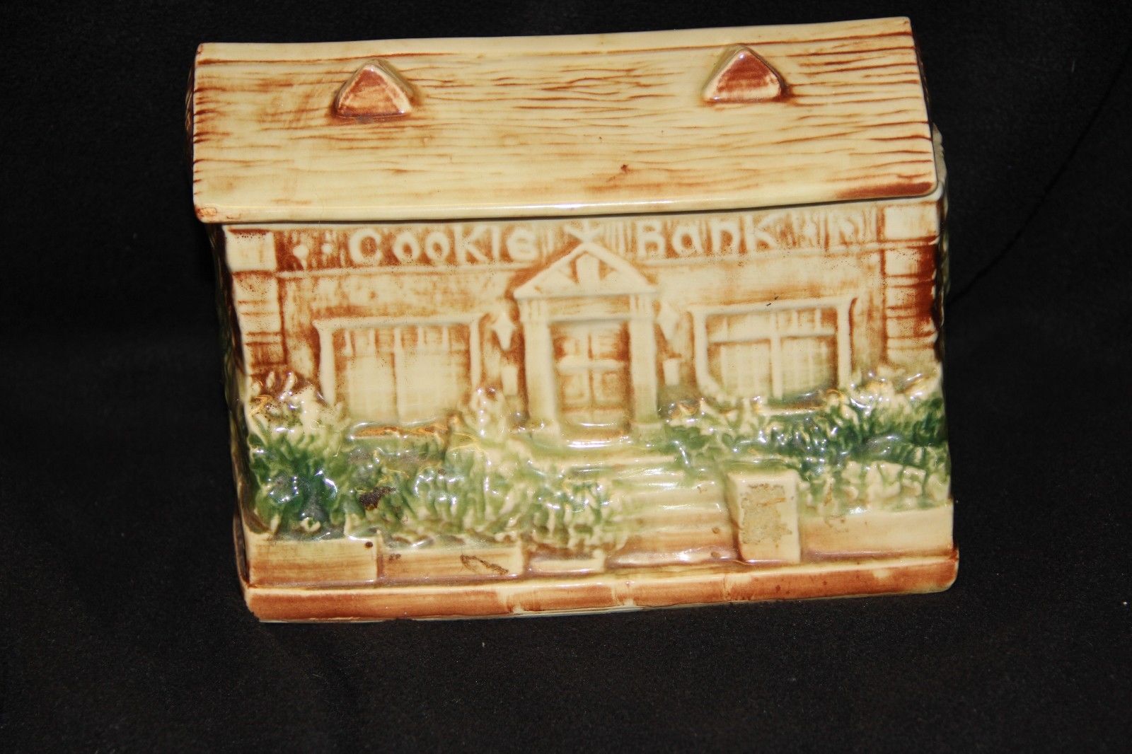 Vintage Original McCoy Cookie Bank Cabin Shaped Cookie Jar Combo USA ... Vintage Original McCoy Cookie Bank Cabin Shaped Cookie Jar Combo USA ...