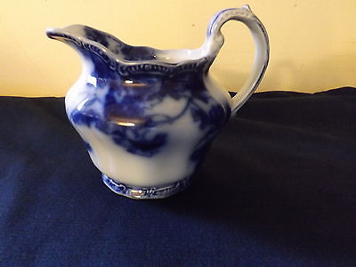 Antique Vintage small flow blue pitcher, thinks it holds about 8 ounces ...
