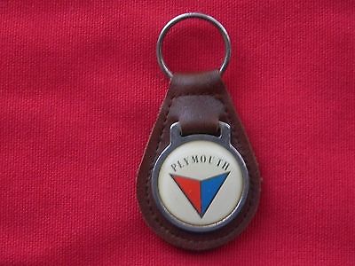 Vintage Early 70''s Plymouth Valiant Key Chain Leather Fob -- Antique ...