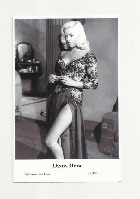 (N90) SEXY DIANA DORS SWIFTSURE (64/136) PHOTO POSTCARD FILM STAR PIN UP GLAMOUR -- Antique ...