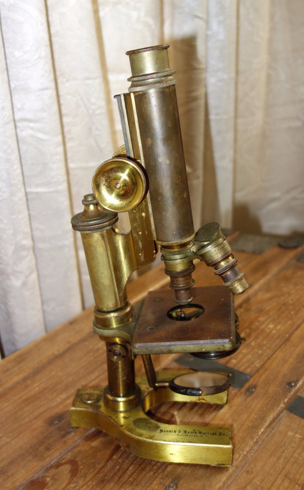 Antique Brass Bausch And Lomb Microscope Circa 1900 Nr Antique Price