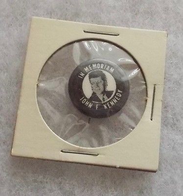 VINTAGE 1963 "IN MEMORIAM" JOHN F. KENNEDY BUTTON -- Antique Price ...