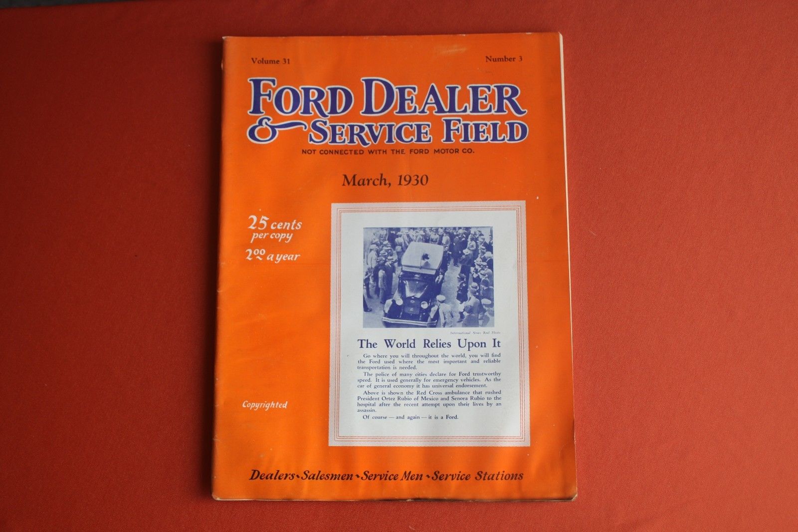 Original Ford Dealer & Service Field Magazine March 1930 -- Antique ...