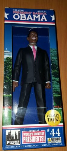 Last #44*** President*** Barack Obama talking doll w/American Flag ...