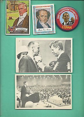6 JOHN F KENNEDY ( EARLY 1960s) POST CARDS & 2009 BARACK OBAMA ...