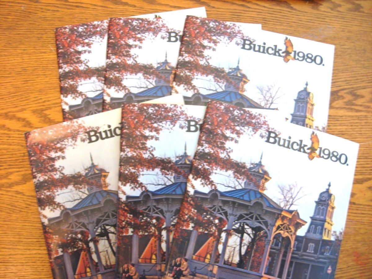 1980 Buick Prestige Brochure LOT, 6 pcs, Riviera Electra LeSabre Wagons ...