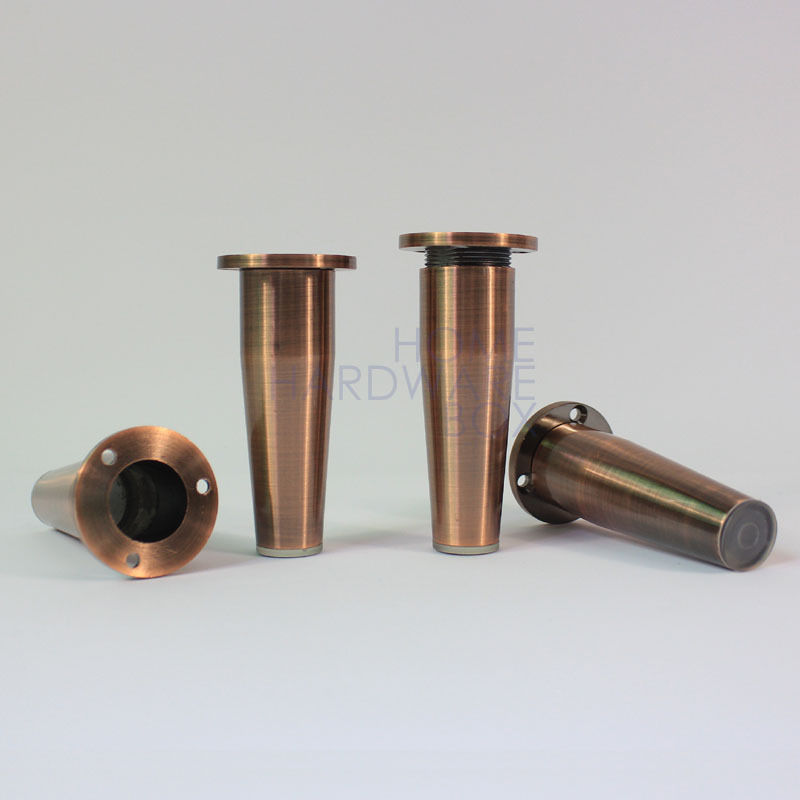 metal furniture legs cabinet stand zinc alloy round feet antique bronze ...