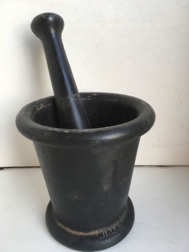 Riggins Idaho Miners Cast Iron Mortar and Pestle -- Antique Price Guide ... Riggins Idaho Miners Cast Iron Mortar and Pestle -- Antique Price Guide ...