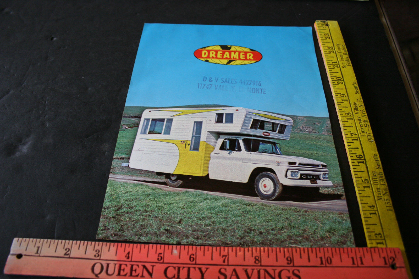VINTAGE 1960s DREAMER CAMPER RV DEALER BROCHURE ADVERTISING El Monte ...