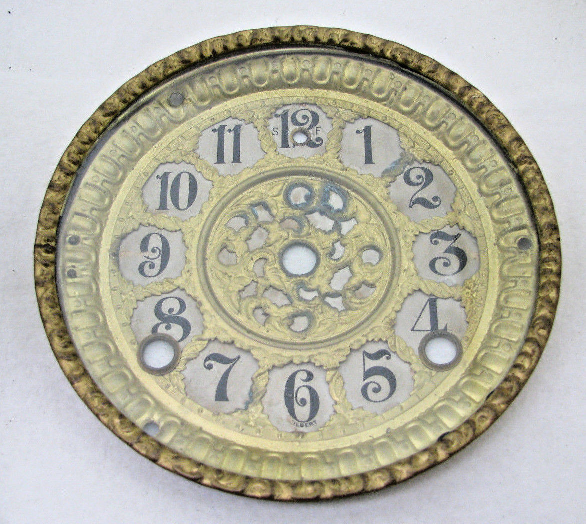 ANTIQUE GILBERT MANTEL CLOCK DIAL BEZEL PARTS REPAIR -- Antique Price ...