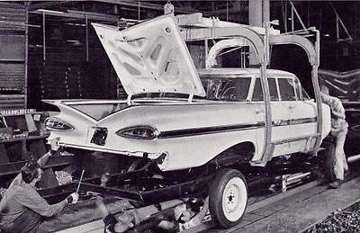 Chevy Impala 1959 Car Assembly Line Build Vintage Photo Auto Image 1 ...