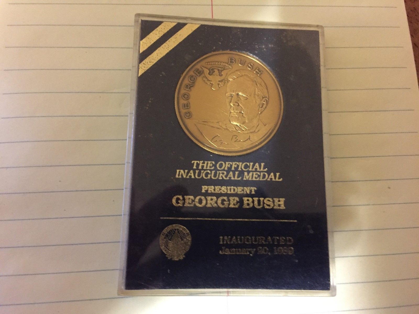 Official President George H.W. Bush 1989 Inaugural Bronze Medal Coin ...