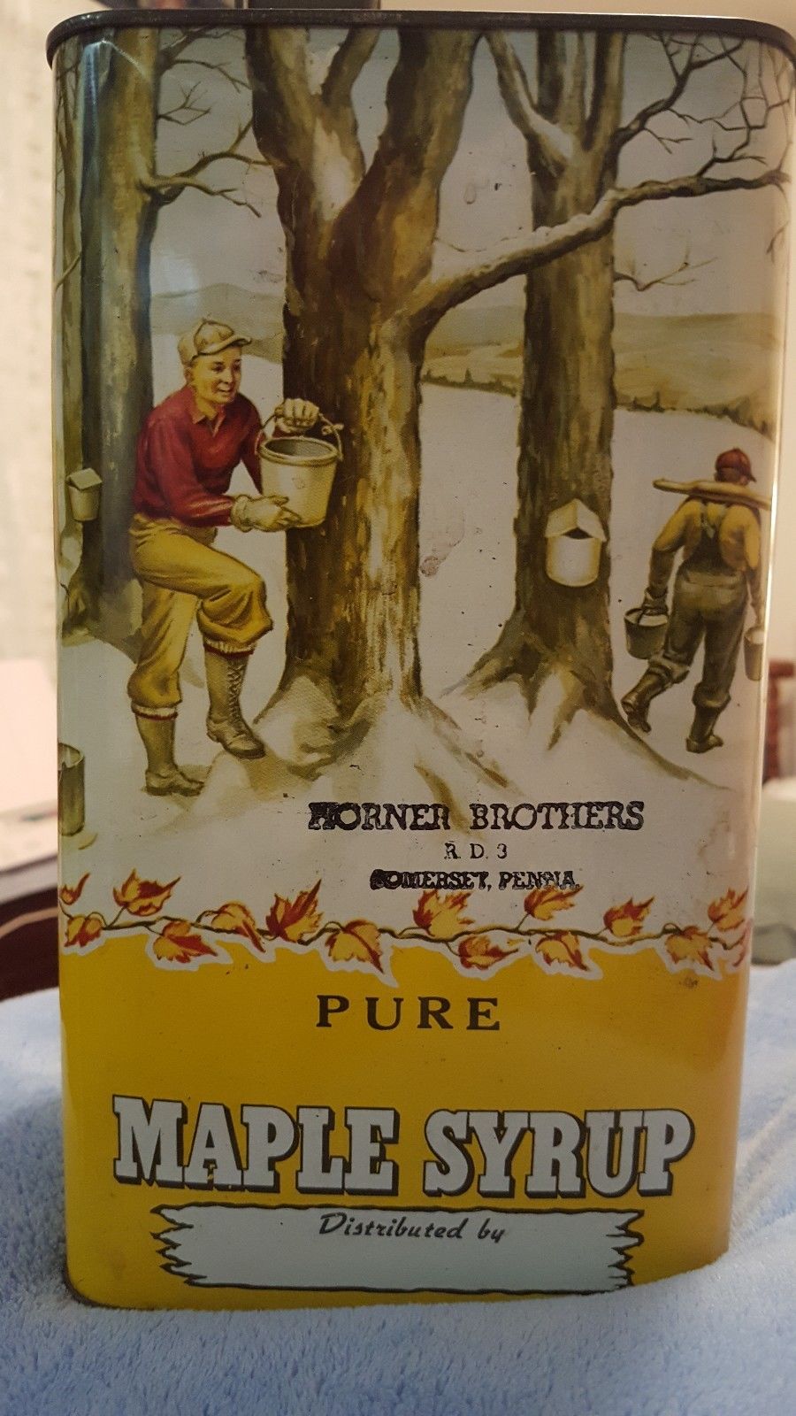 vintage maple syrup container Horner Brothers, Somerset, PA. Circa ...