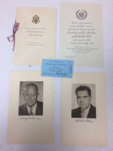 Authentic 1953 Dwight D. Eisenhower Inauguration Invitation -- Antique ...
