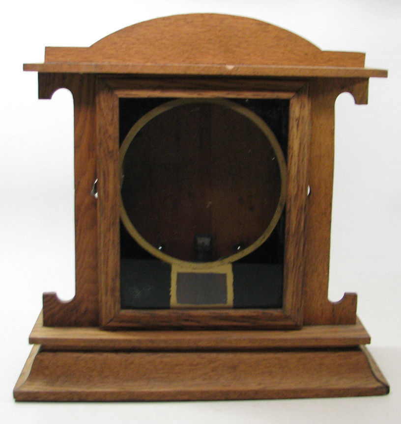 ANTIQUE OAK SHELF MANTEL CLOCK CASE PARTS REPAIR -- Antique Price Guide ...