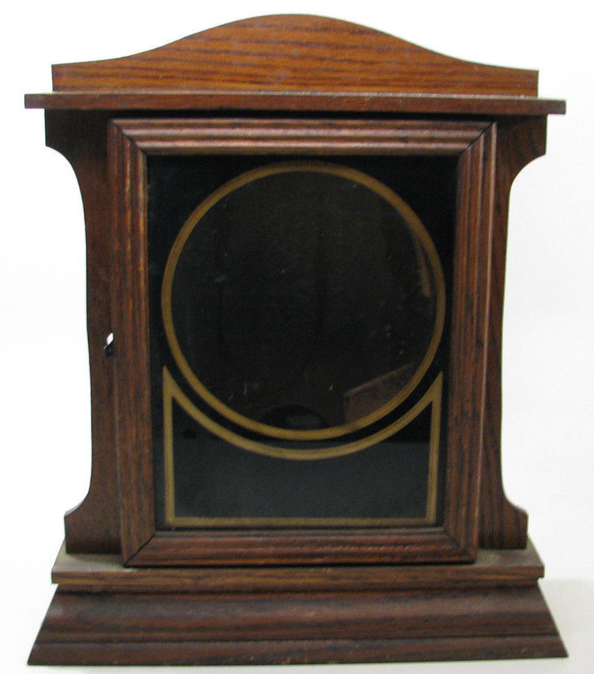 ANTIQUE OAK SHELF MANTEL CLOCK CASE PARTS REPAIR -- Antique Price Guide ...