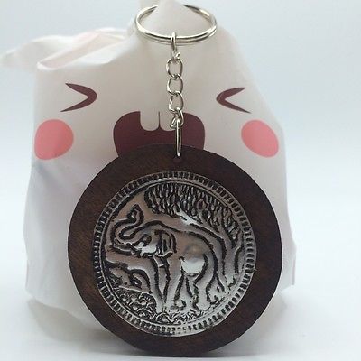 KEY RING KEY CHAIN ORIGINAL WOOD VINTAGE THAI GIFT COLLECTIBLE NEW ...
