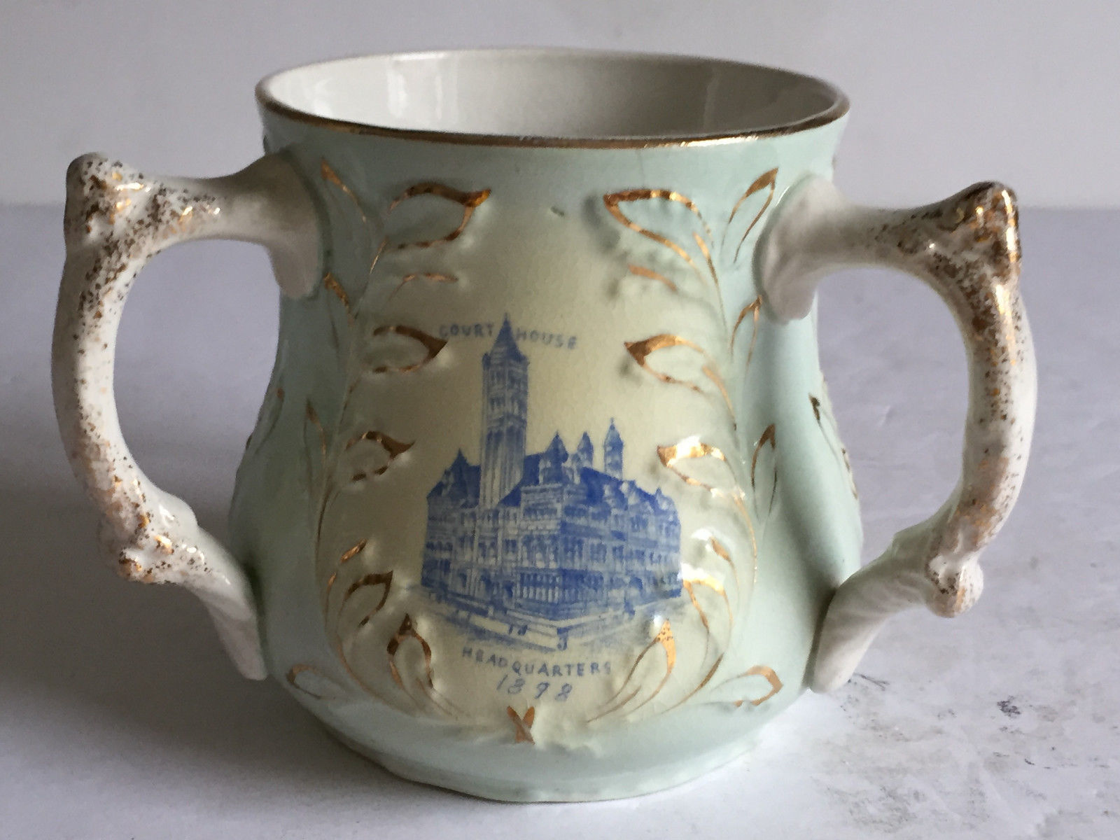 MASONIC American China Co TANCRED COMMANDERY Loving Cup KNIGHTS TEMPLAR ...