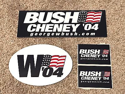 George W. Bush for President 2004 Bumper Sticker + Oval W''04 + 2 Lapel ...