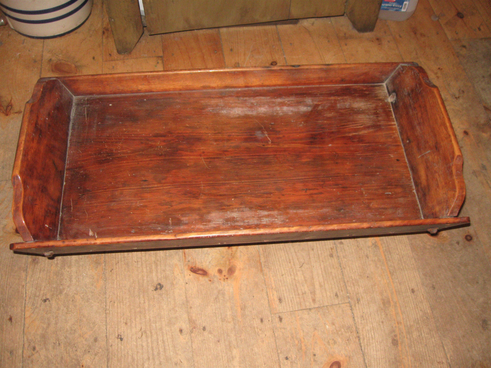 LARGE DOUGH BOWL~TRENCHER~Table Centerpiece-Primitive Decor~ -- Antique ...