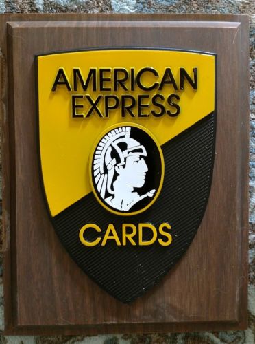 Vintage American Express sign counter advertising display -- Antique ...