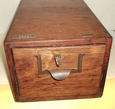 Antique Oak Globe card file late 1800''s -- Antique Price Guide Details ...