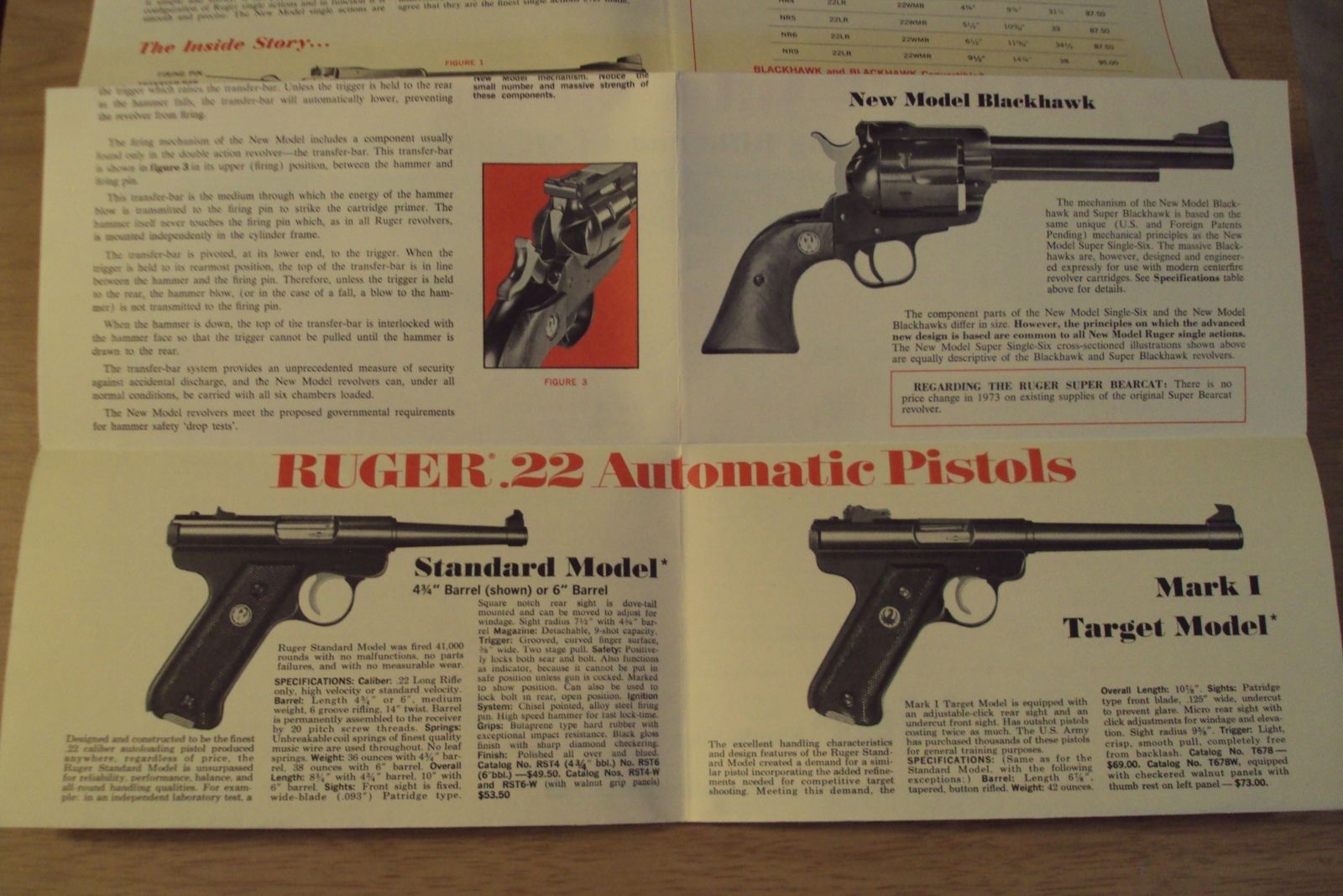 VTG 1973 Catalog of "RUGER FIREARMS" Rifles-Revolvers-Pistols ...