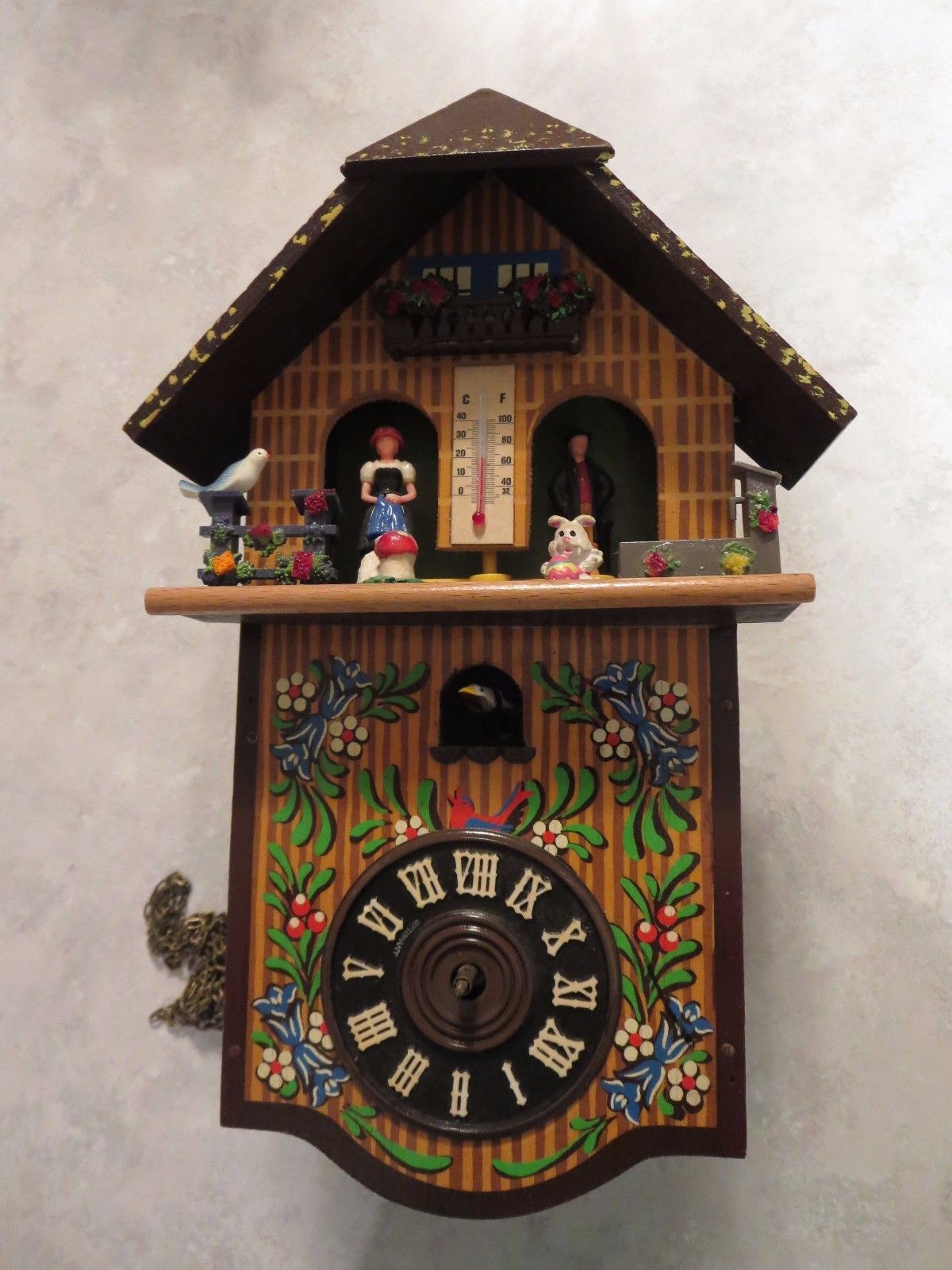 Coucou Clock Weather House Western Germany -- Antique Price Guide ...