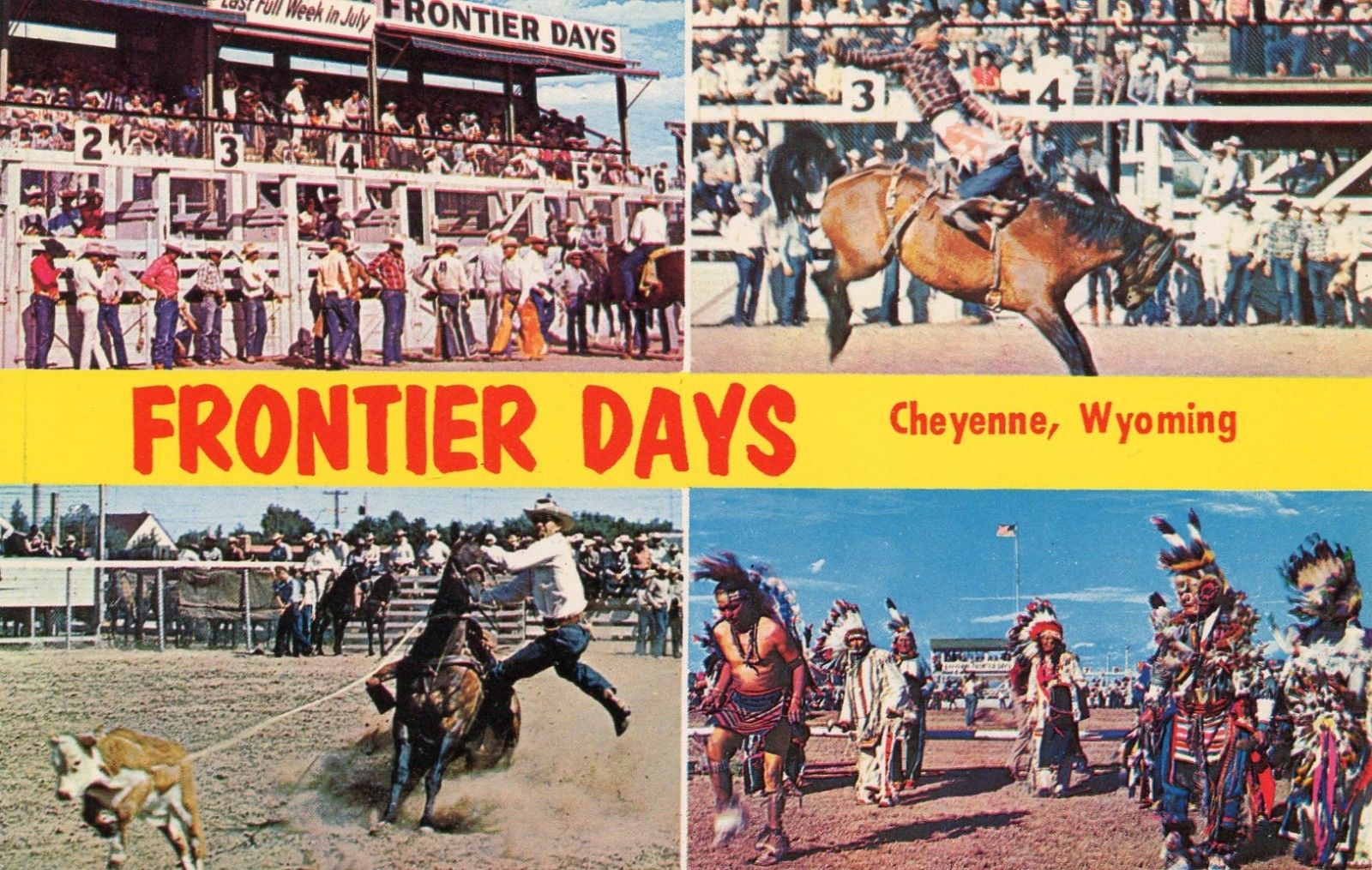 Cheyenne, WY, Greetings From Frontier Days -- Antique Price Guide ...
