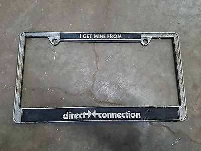 Vintage Mopar Direct Connection License Plate Frame Dodge Plymouth ...