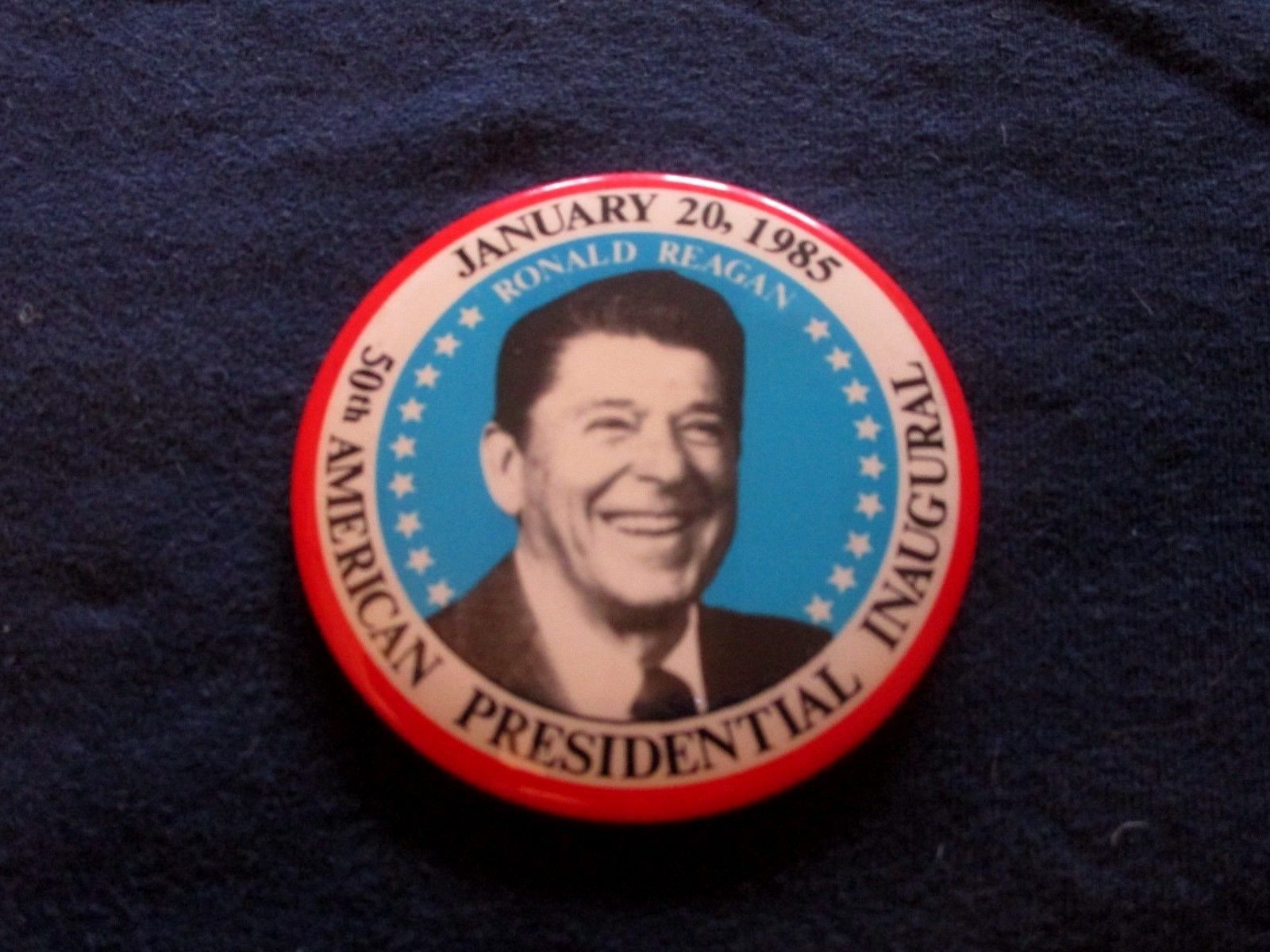 RONALD REAGAN-50th AMERICAN PRESIDENTIAL INAUGURAL-JAN 20, 1985 PINBACK ...