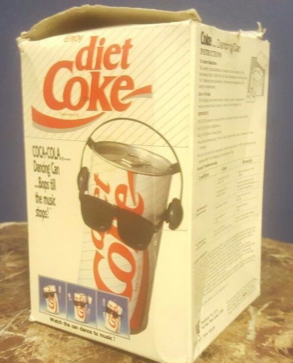 Coca-Cola Vintage Dancing Can Collectible Antique Diet Coke 1989 #08009 ...